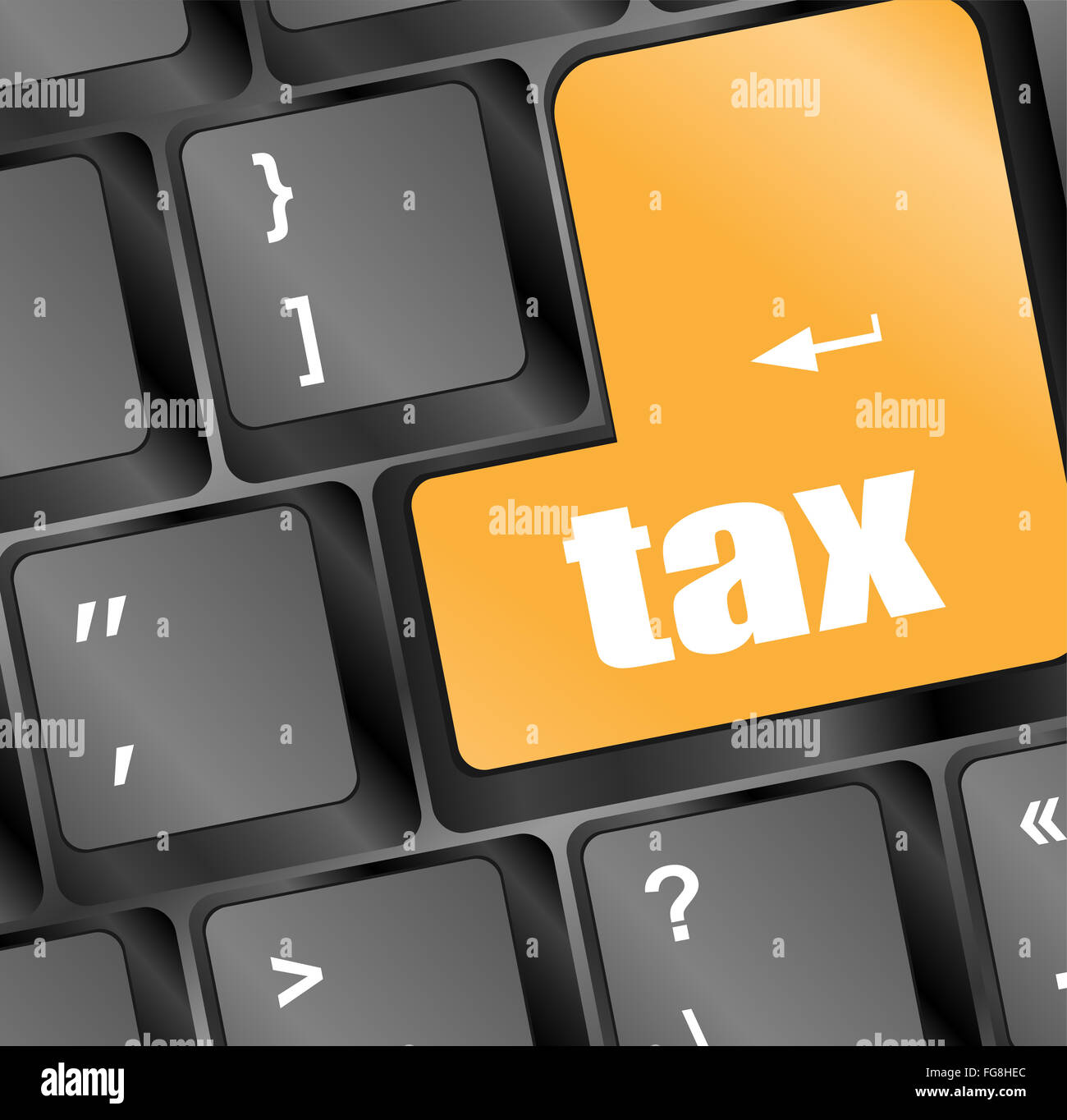 tax word on laptop keyboard key, business concept Stock Photo - Alamy