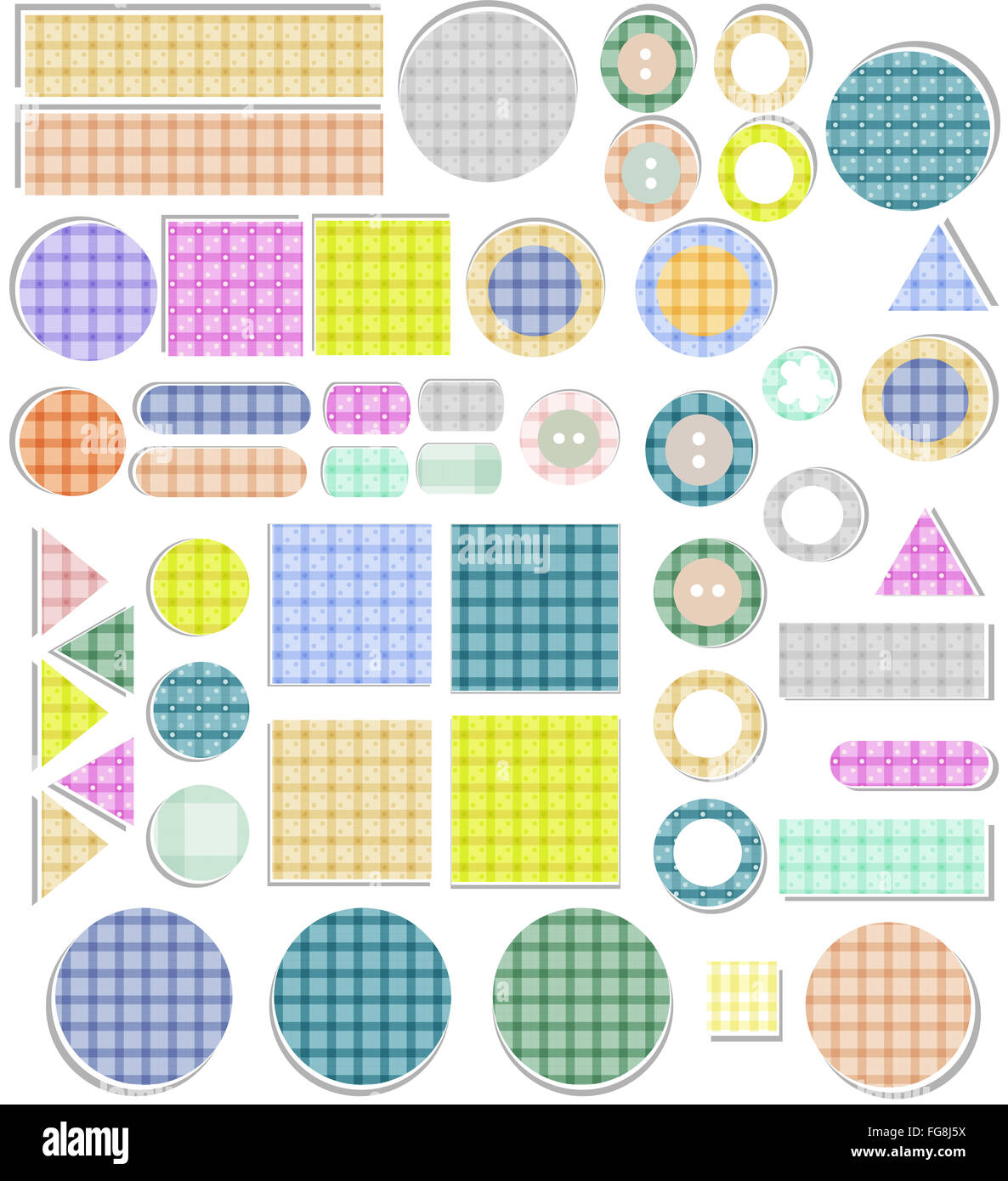 Retro Birthday Celebration Design Elements - for Scrapbook, Invitation ...