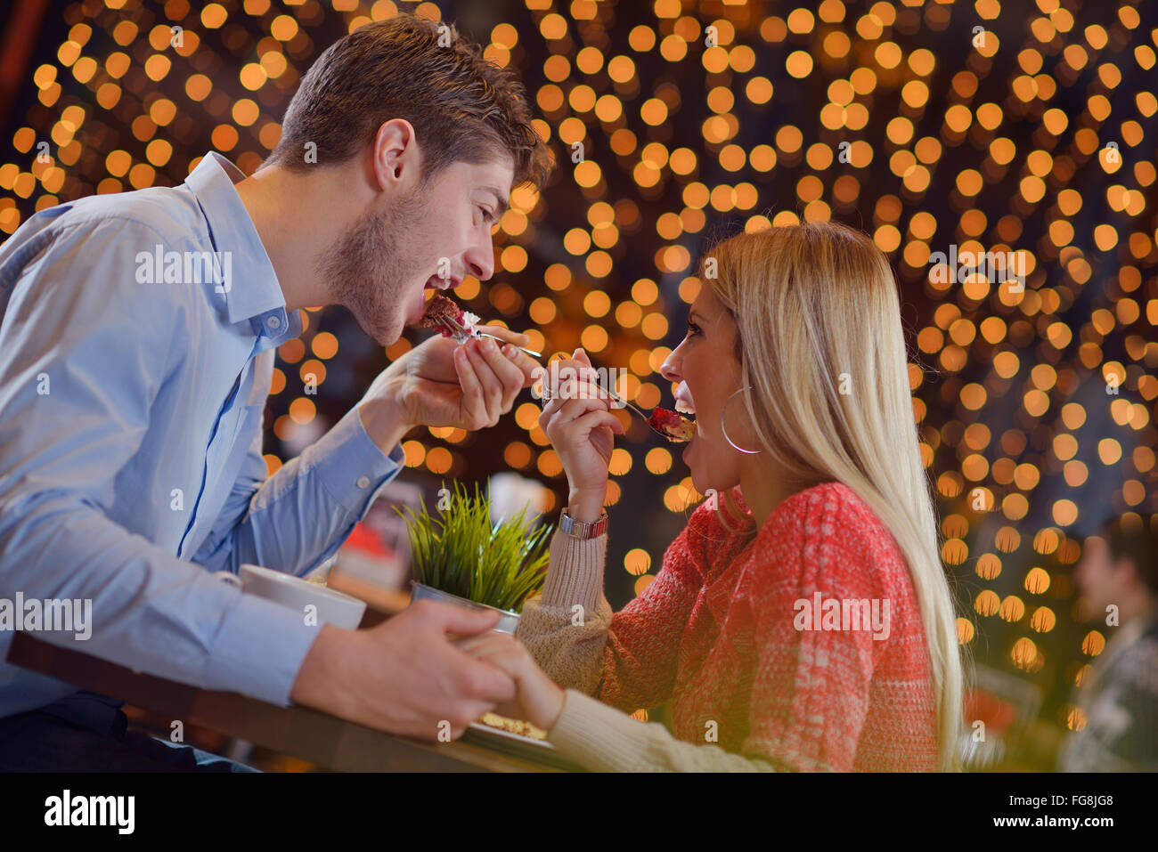 romantic evening date Stock Photo - Alamy