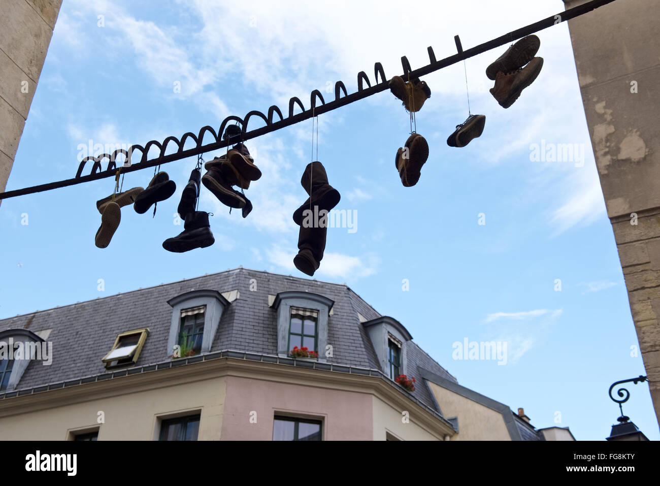 Dangling shoes hi-res stock photography and images - Alamy
