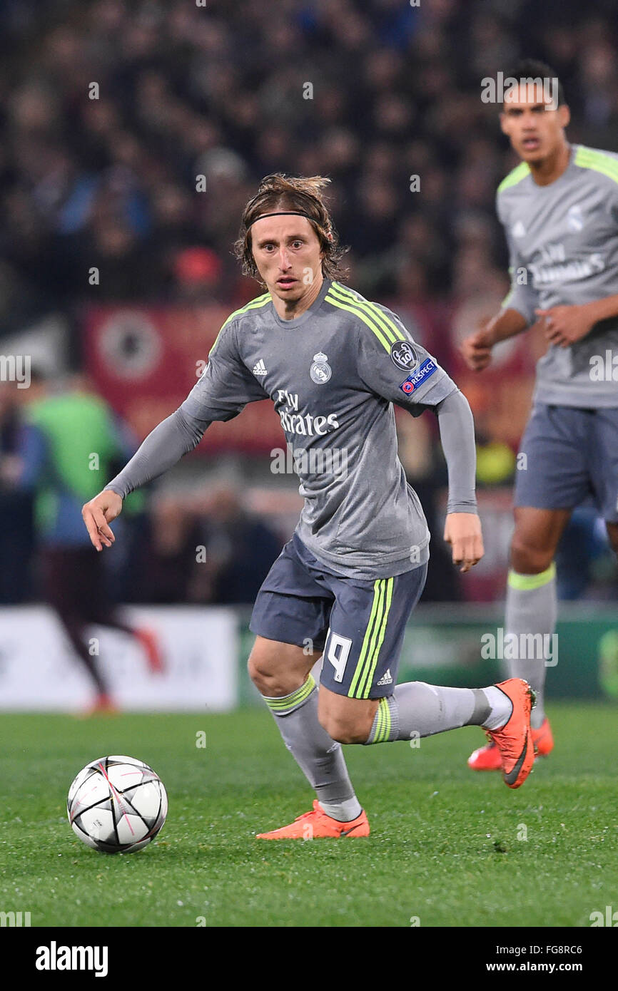 Rome, Italy. 17th Feb, 2016. Luka Modric of Real Madrid in action ...