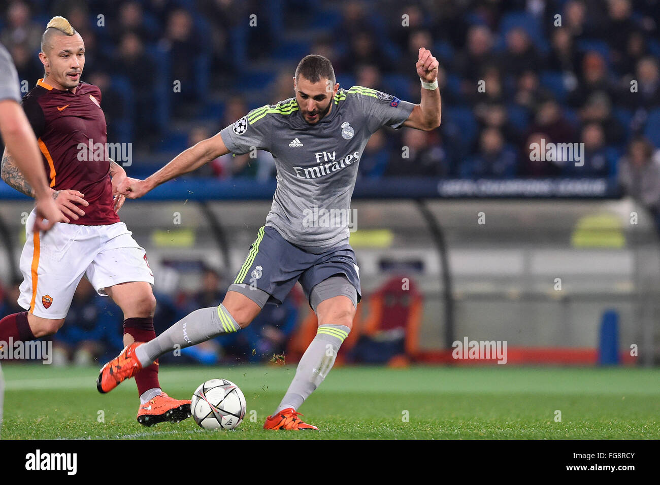 Rome, Italy. 17th Feb, 2016. Karim Benzema of Real Madrid in action ...