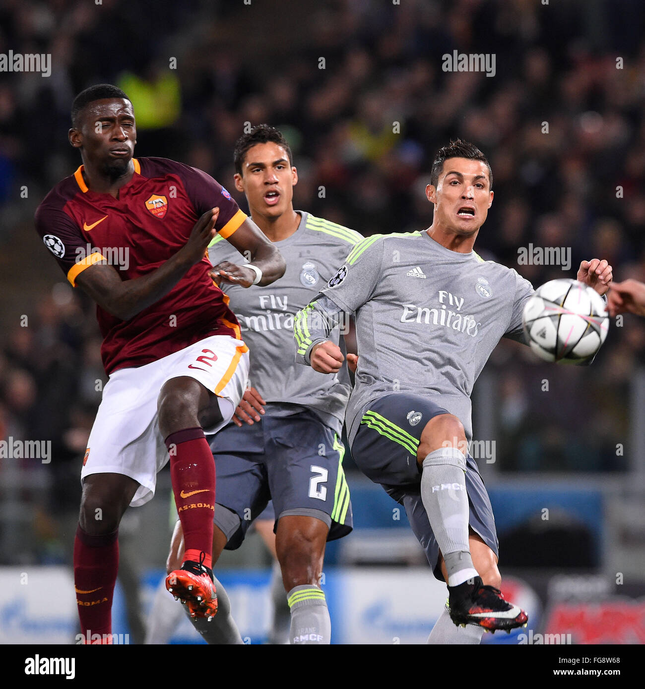Rome, Italy. 17th Feb, 2016. Cristiano Ronaldo of Real Madrid and ...