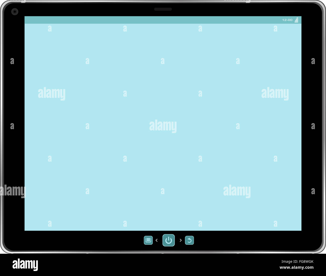 touchpad or tablet pc isolated on white - Original design Stock Photo ...