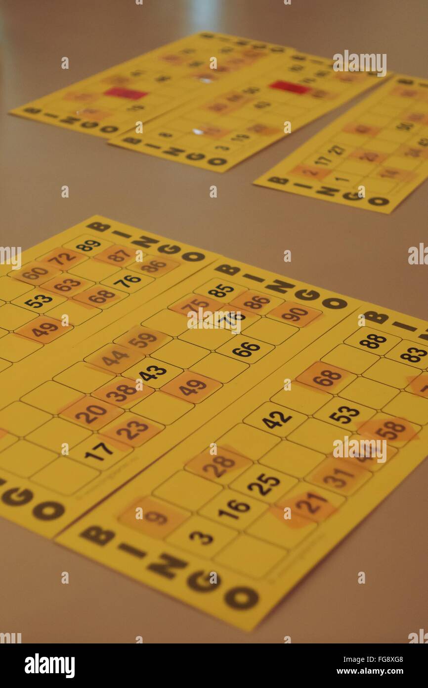 Bingo Table High Resolution Stock Photography and Images - Alamy