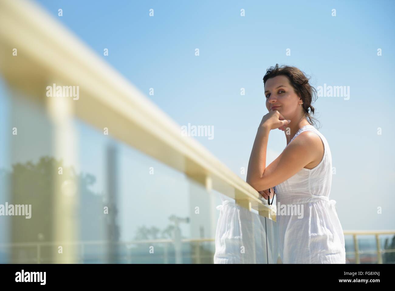 happy woman outdoor Stock Photo - Alamy
