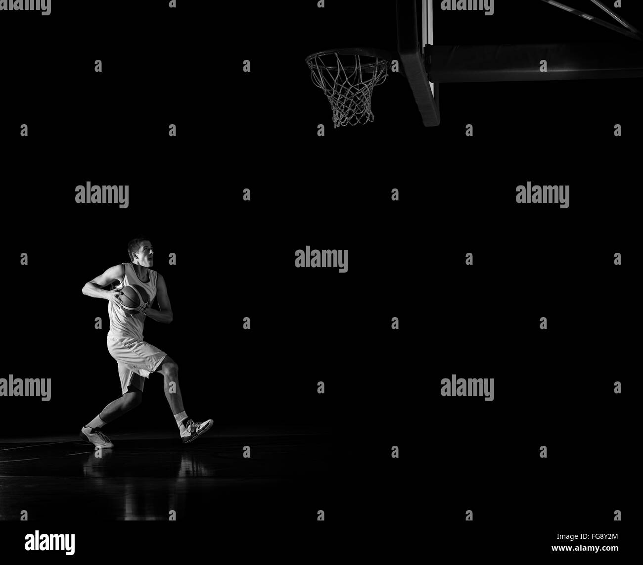 basketball player in action Stock Photo - Alamy
