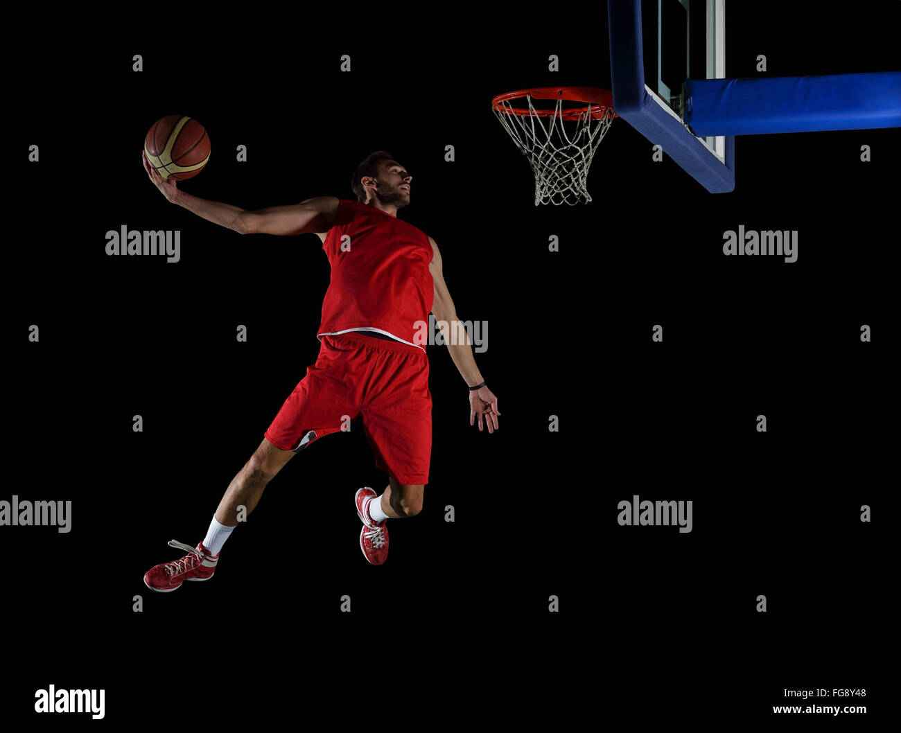 basketball player in action Stock Photo - Alamy