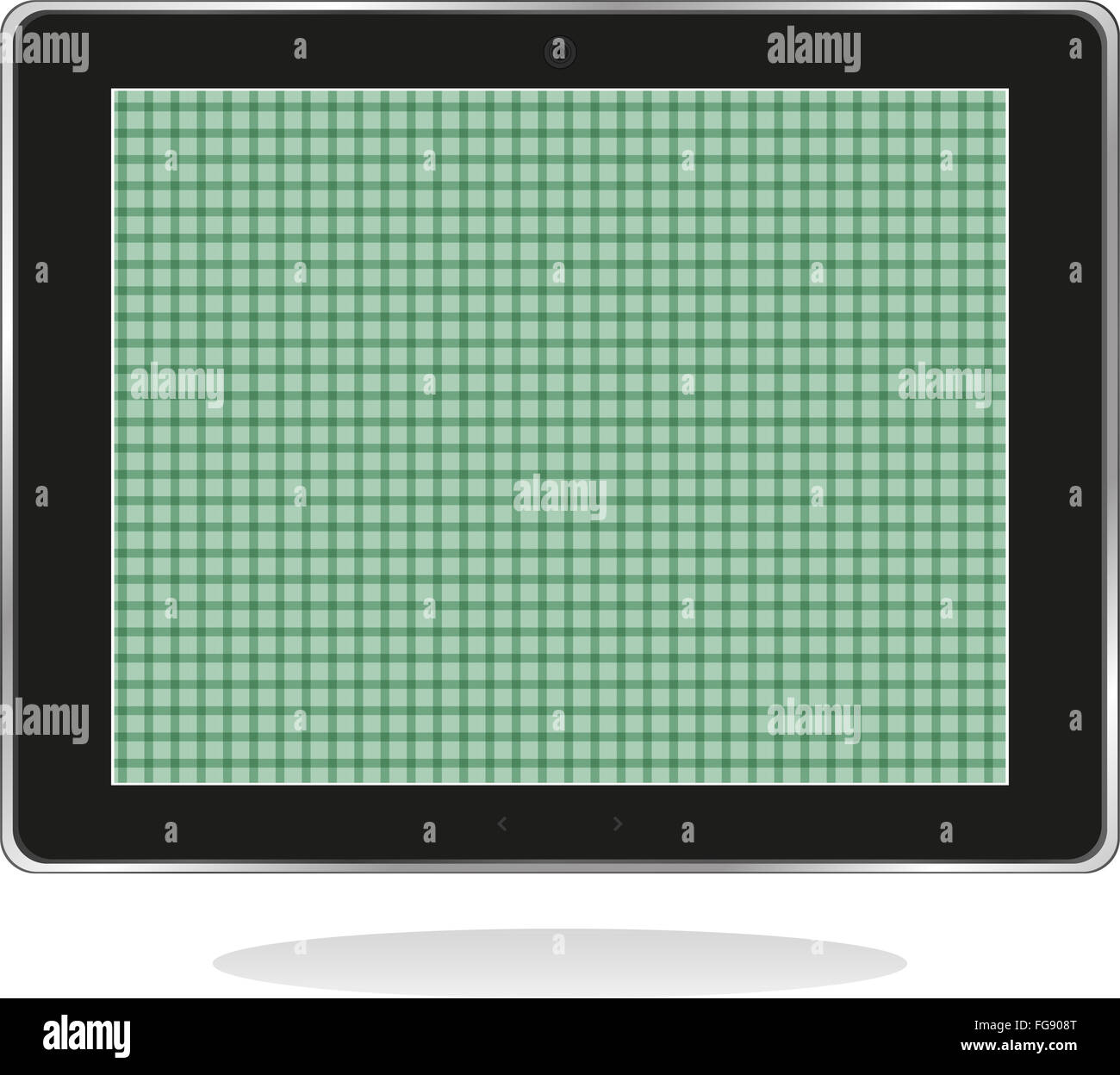 Tablet pc with green screen isolated on white background Stock Photo ...