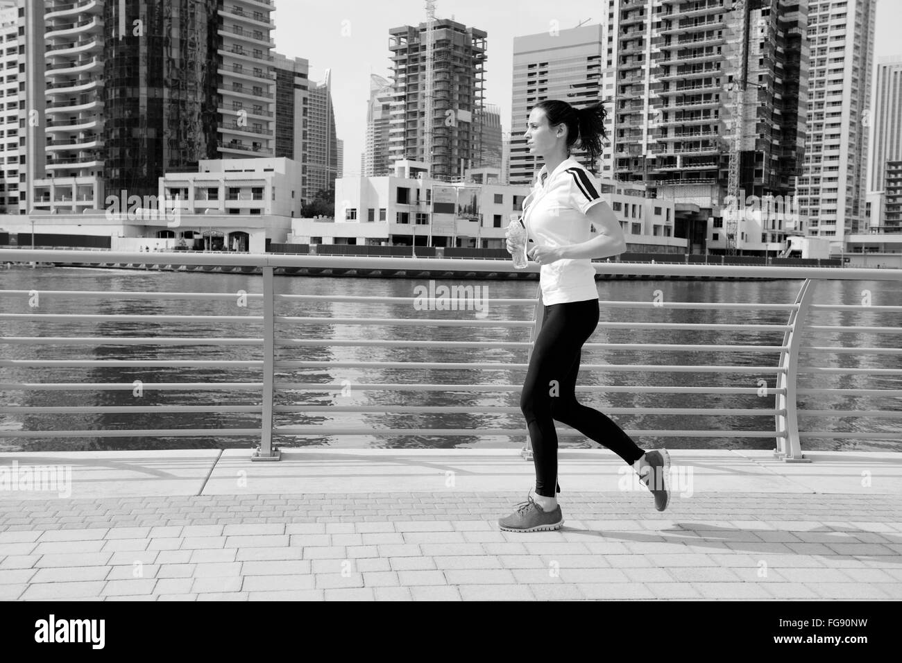 Woman work out Black and White Stock Photos & Images - Alamy