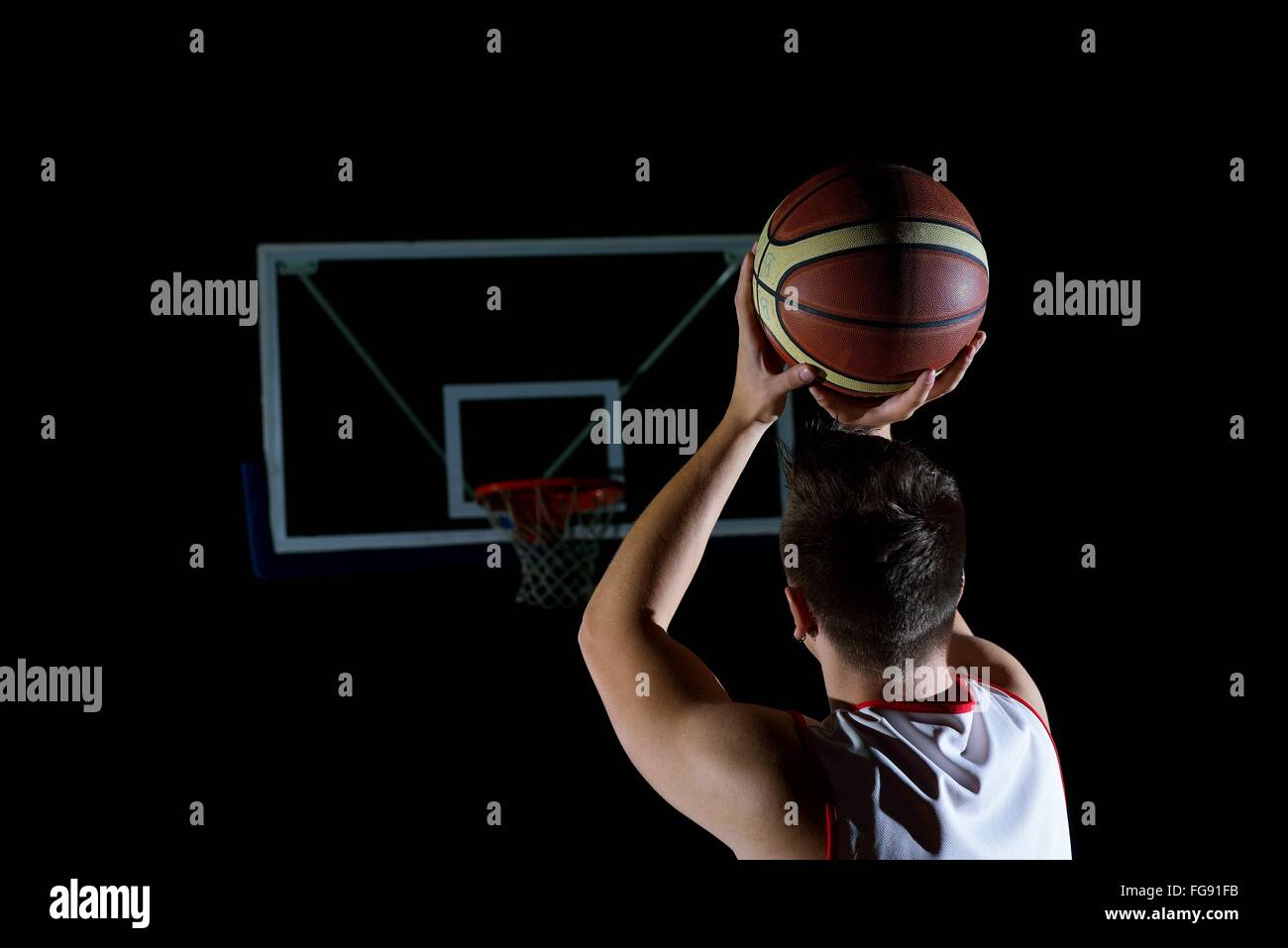 Basketball man training on hi-res stock photography and images - Alamy