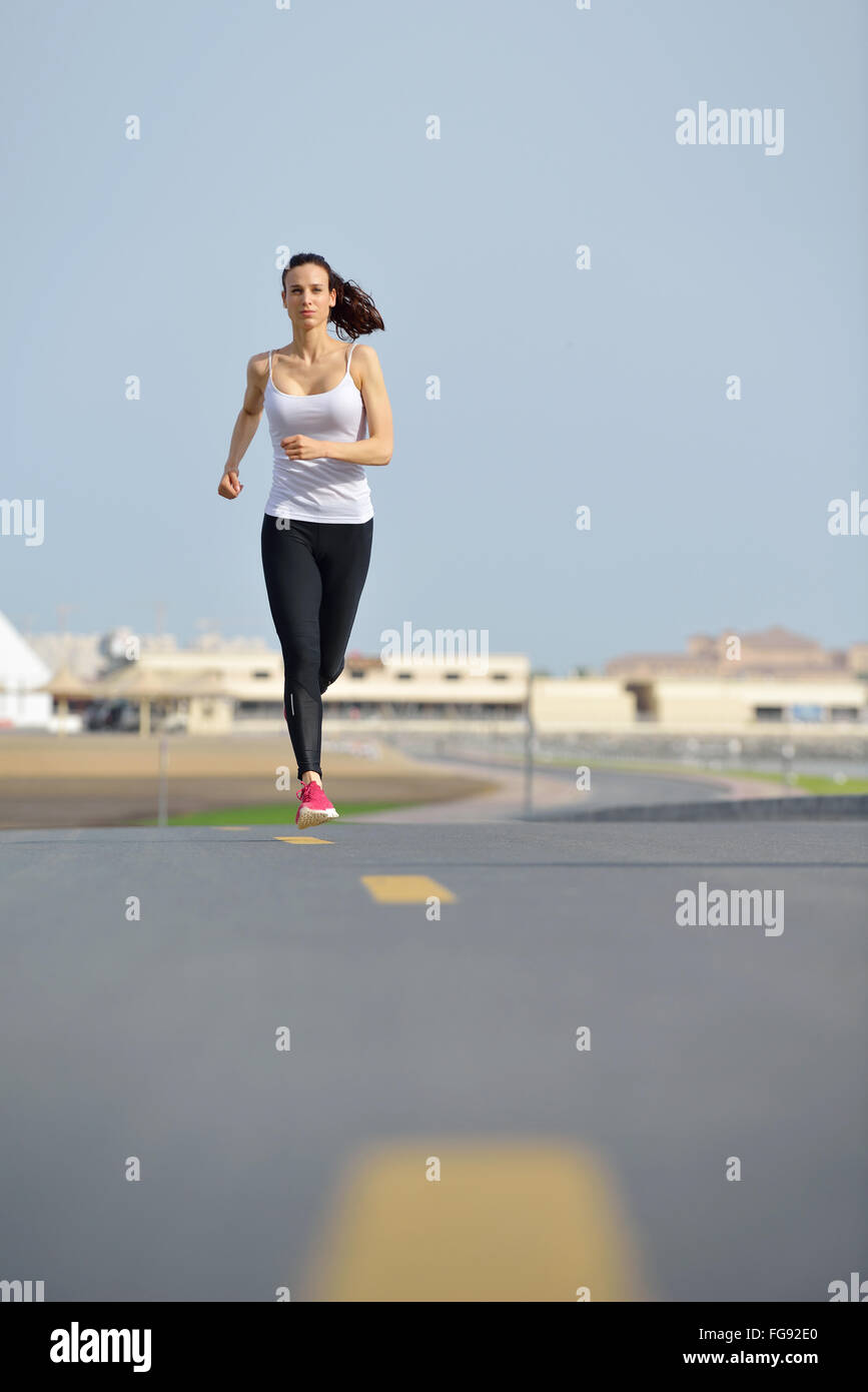 Morning run female hi-res stock photography and images - Alamy