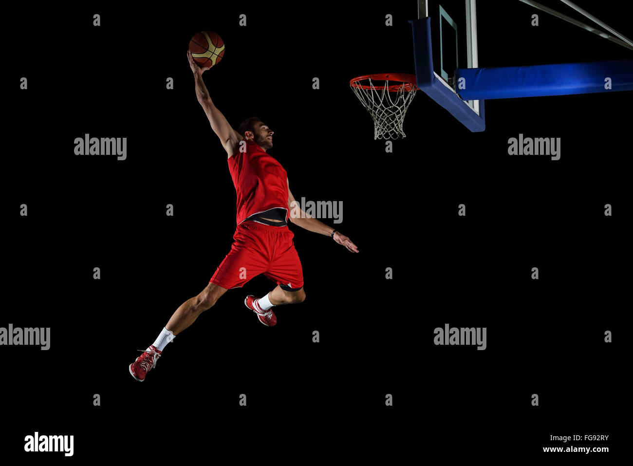 basketball player in action Stock Photo - Alamy