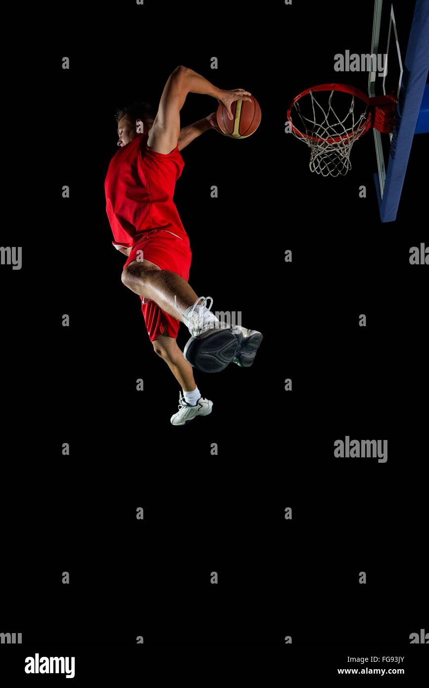 basketball player in action Stock Photo - Alamy