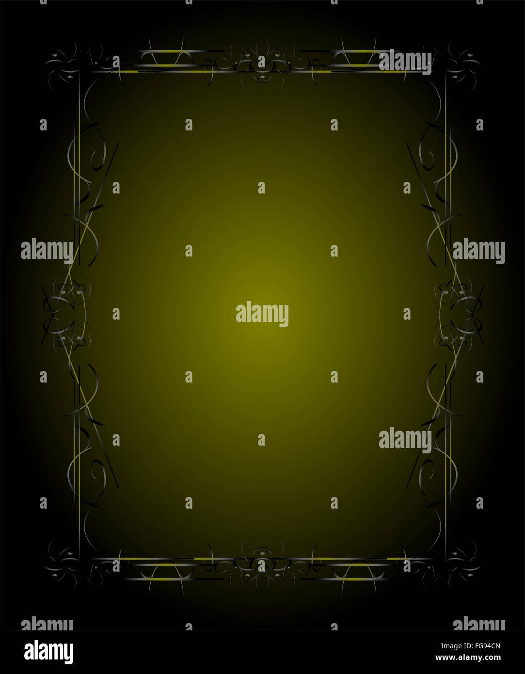 Royal template with ornate background and golden swirls Stock Photo - Alamy