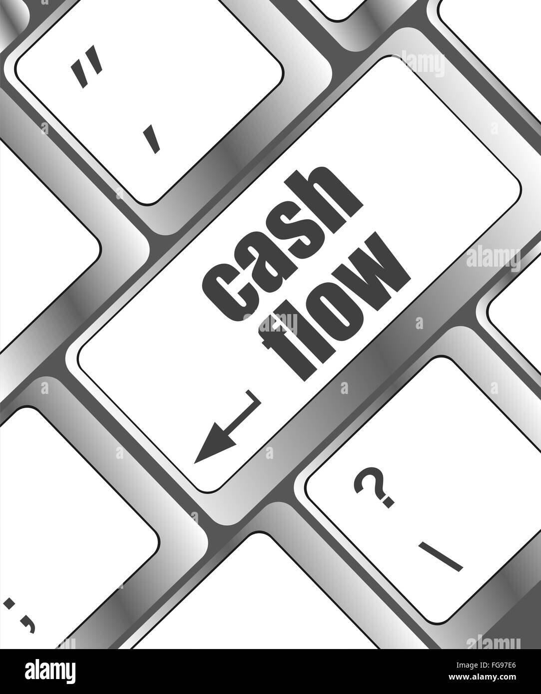 cash flow investment concept with a button on computer keyboard Stock ...