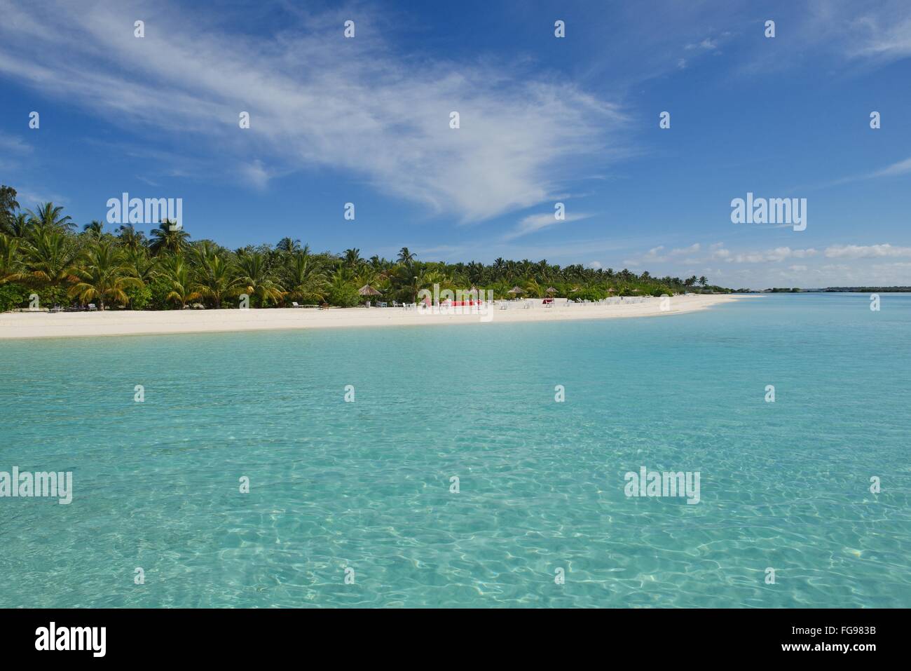 tropical beach landscape Stock Photo - Alamy