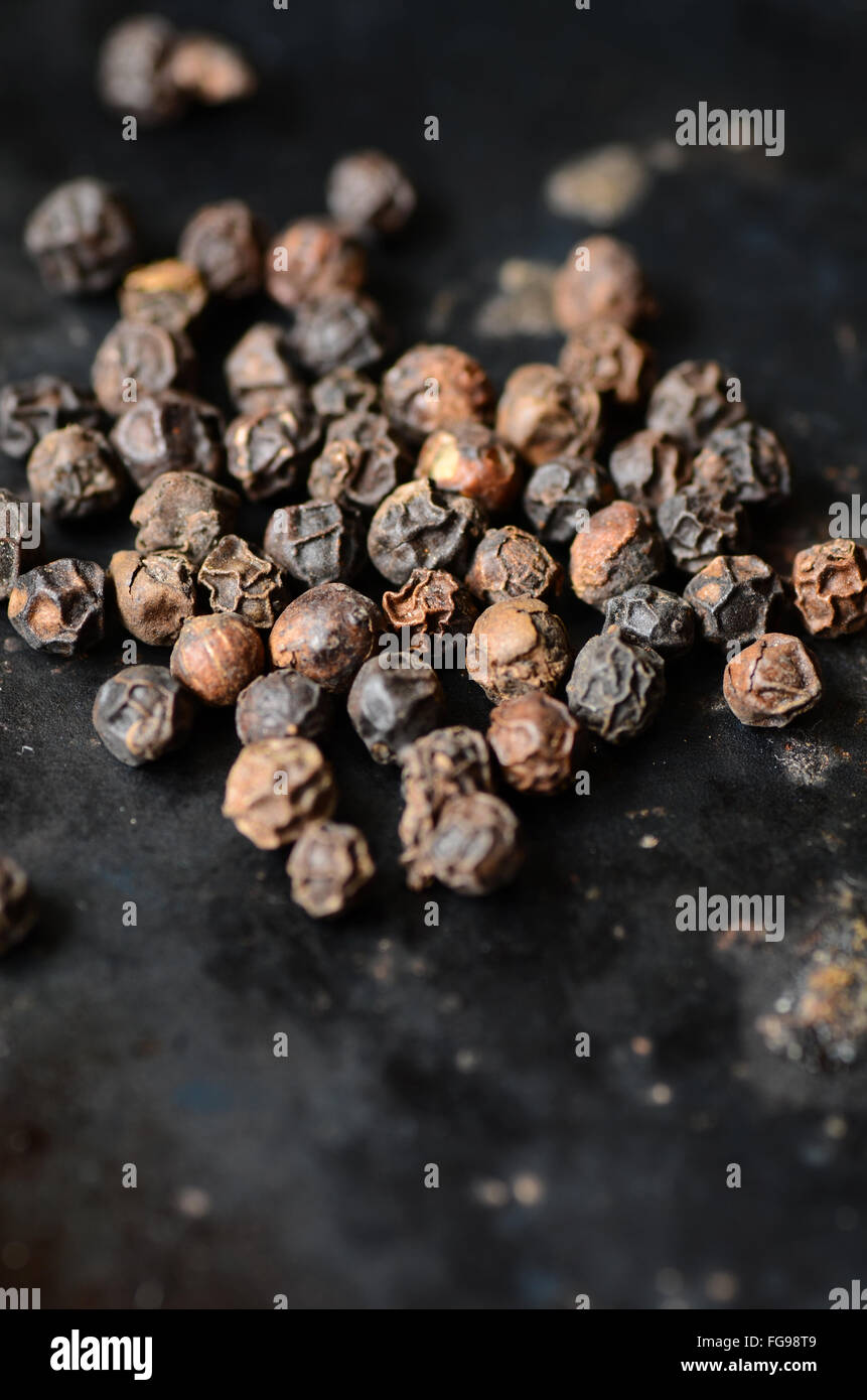 Close-up of black peppercorns, shot with a macro lens Stock Photo - Alamy