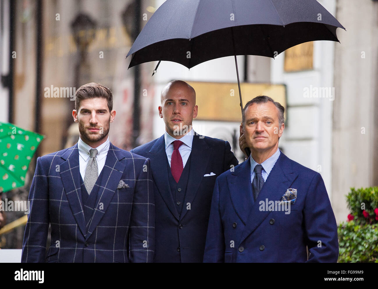 London, UK 5 October 2015 Male models at the Campaign for Wool Week ...
