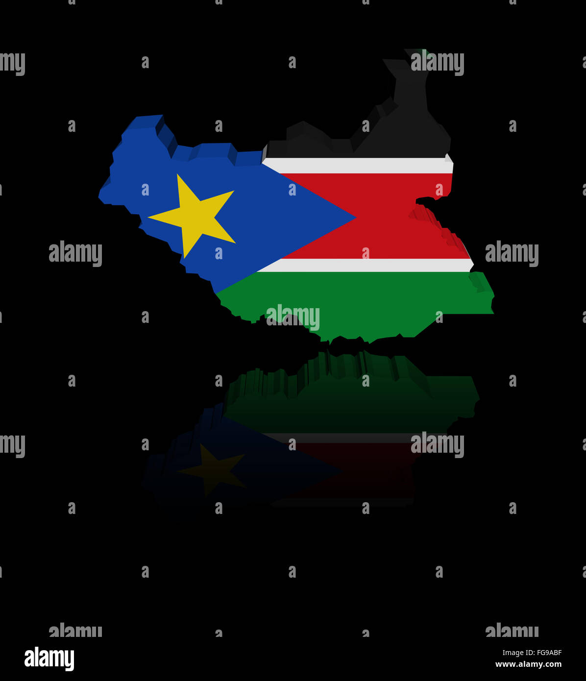 Map of sudan and south sudan hi-res stock photography and images - Alamy