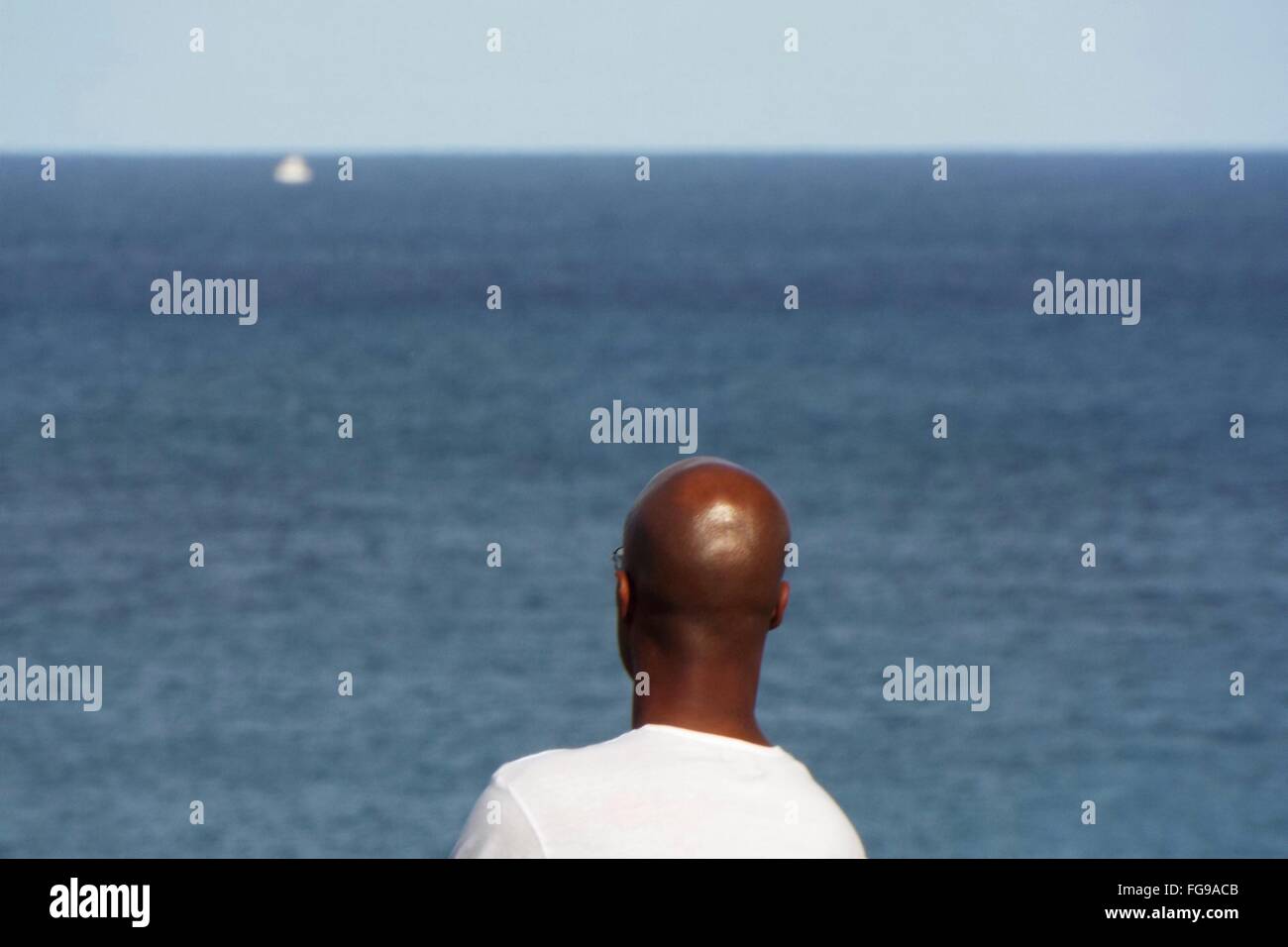 Rear View Shaved Head High Resolution Stock Photography and Images - Alamy