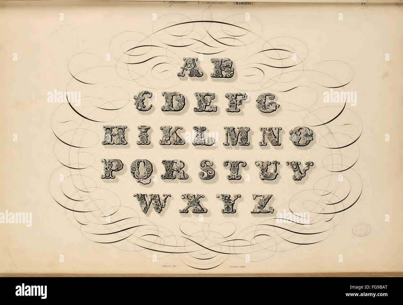 Vintage alphabet hi-res stock photography and images - Alamy