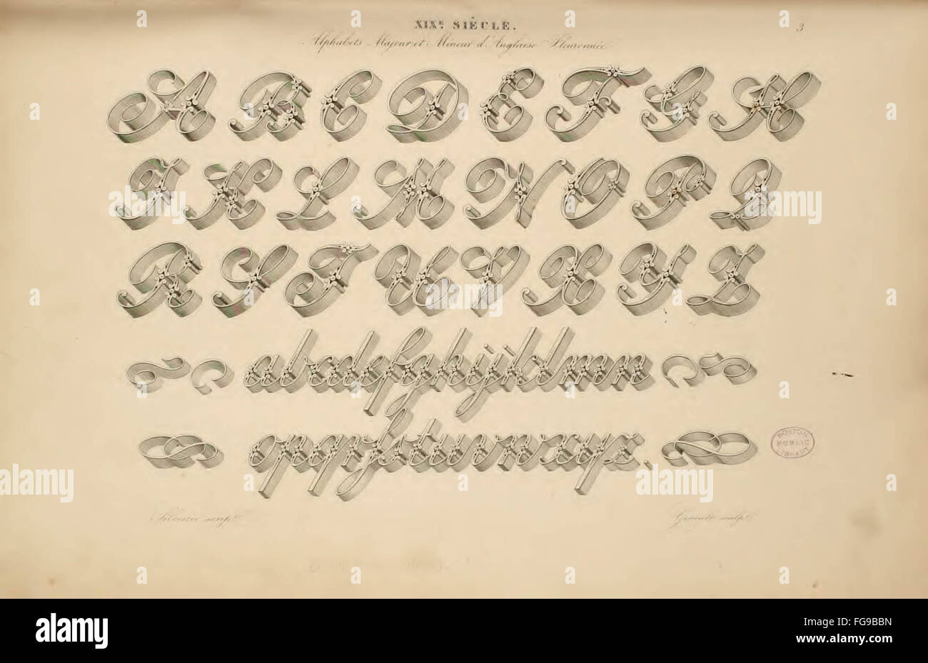 Vintage alphabet hi-res stock photography and images - Alamy