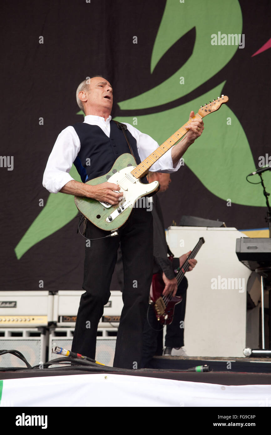 Francis Rossi of Status Quo performing on the Pyramid Stage ...