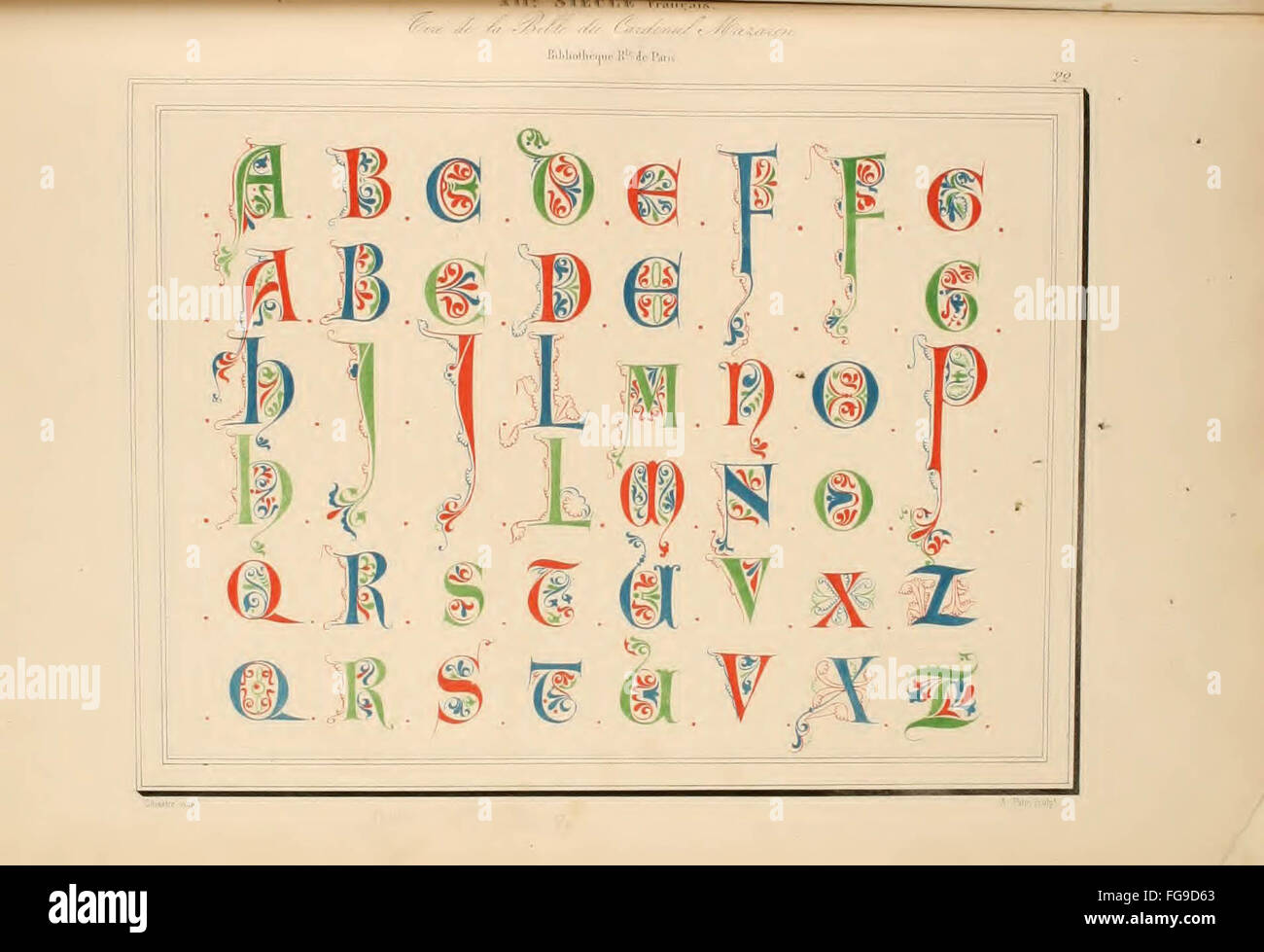 Vintage alphabet hi-res stock photography and images - Alamy