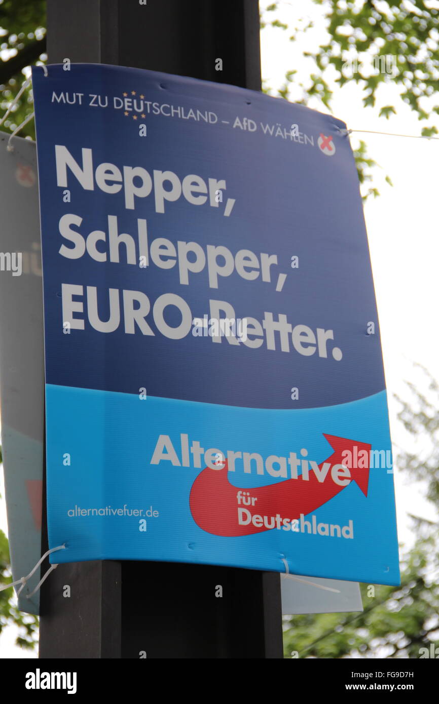 election poster of the German AfD Party Stock Photo - Alamy