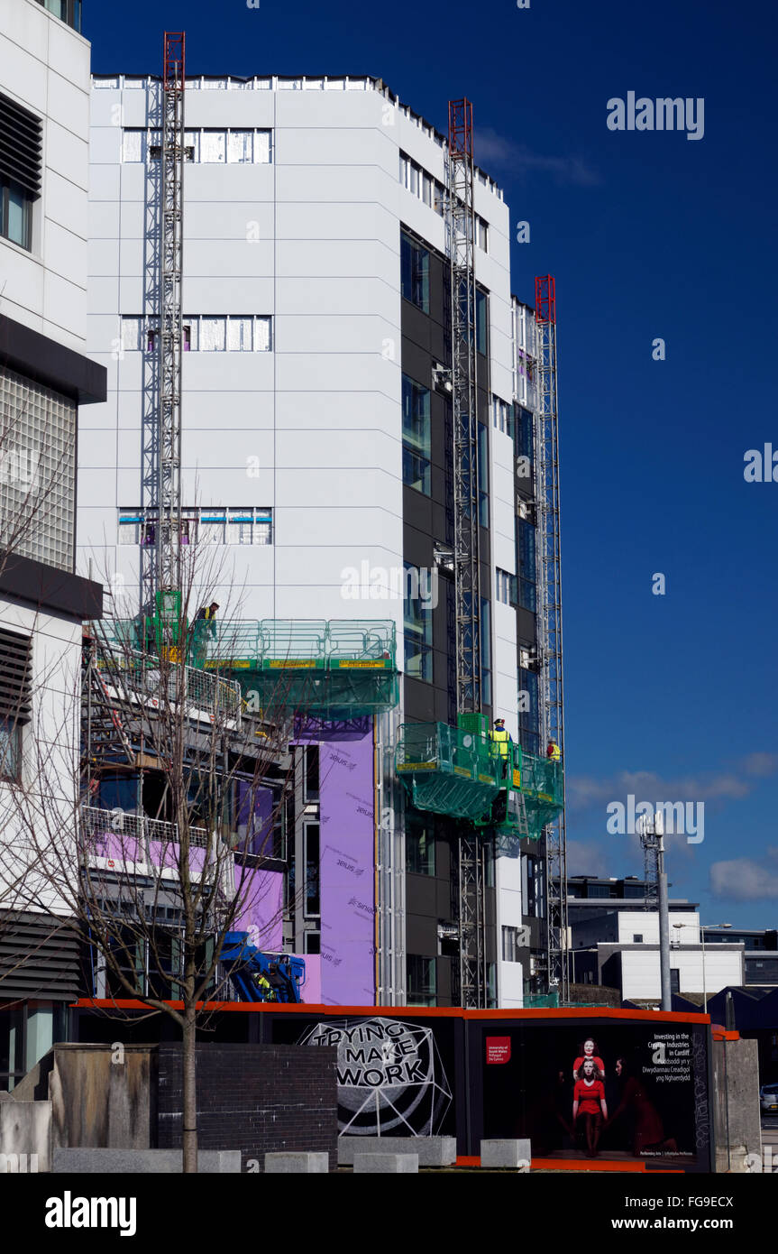 Construction of new art department, University of South Wales Prifysgol ...