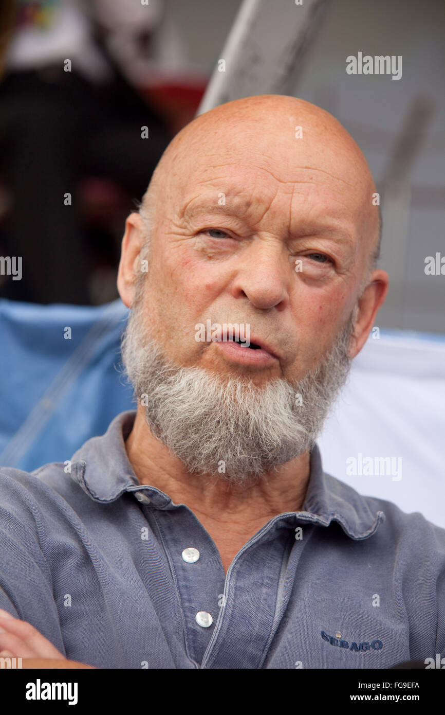 Michael Eavis backstage at the Glastonbury Festival 2009, Somerset ...