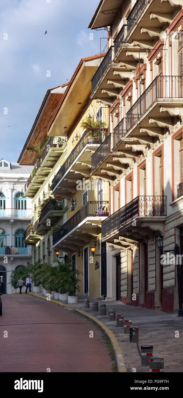 Casco Viejo Colonial area in Panamá city Stock Photo - Alamy