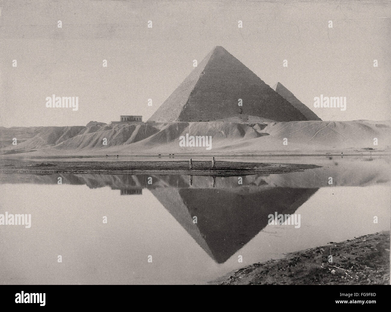 Pyramids of Giza Egypt - 1860 Stock Photo - Alamy