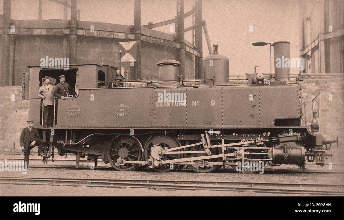French Northern Railway Locomotive 1880 Stock Photo - Alamy