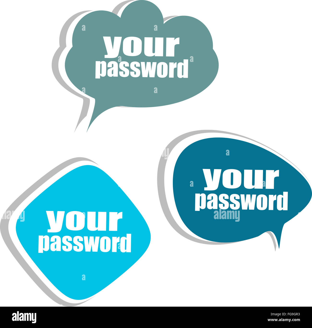 your password. Set of stickers, labels, tags. Business banners Stock ...