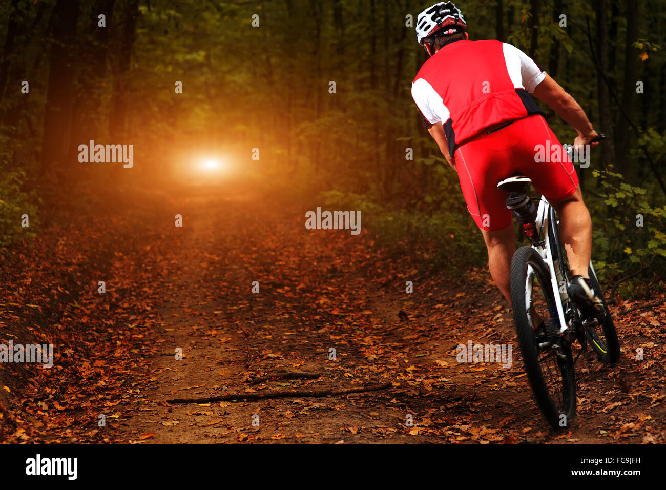 Rider in action at Freestyle Mountain Bike Session Stock Photo - Alamy