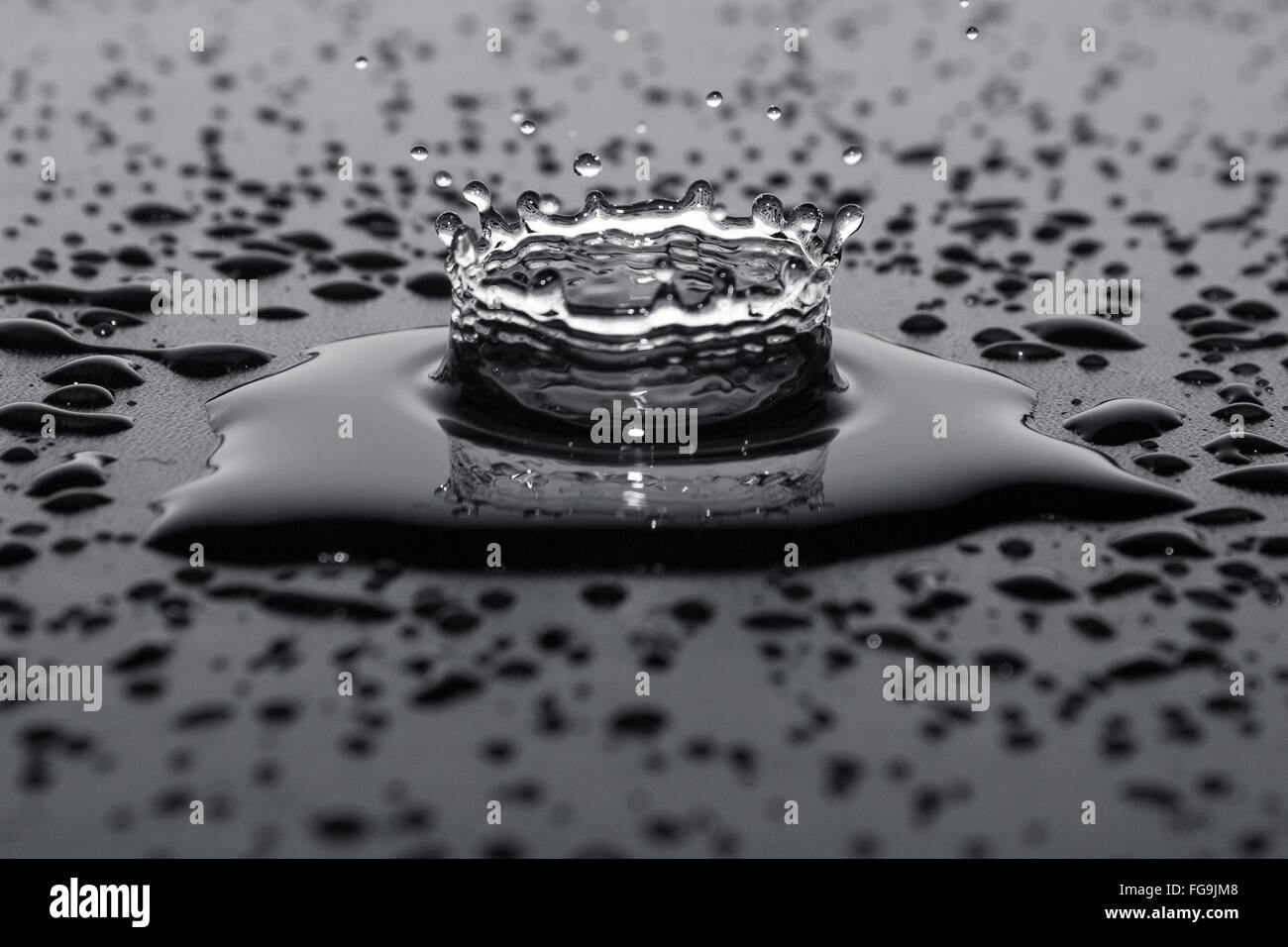 Splash of Water Drop Stock Photo - Alamy