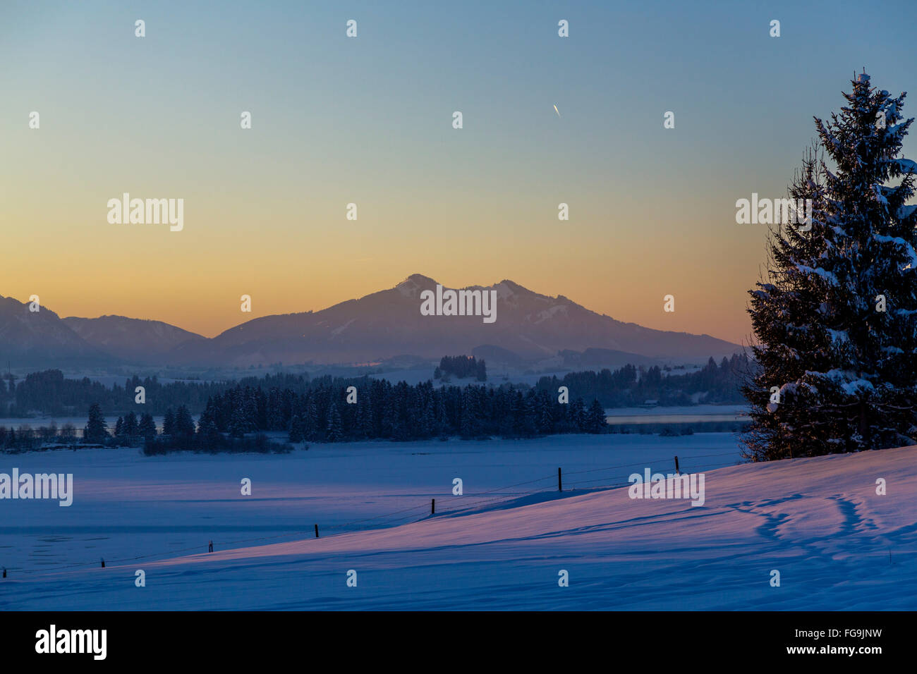 geography / travel, Germany, Bavaria, Schwangau, Allgaeu, view from the ...
