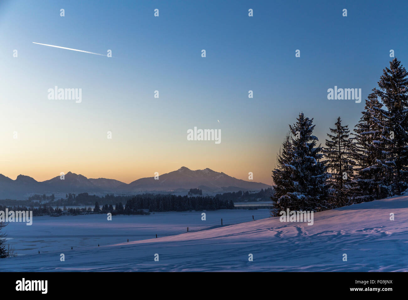geography / travel, Germany, Bavaria, Schwangau, Allgaeu, view from the ...