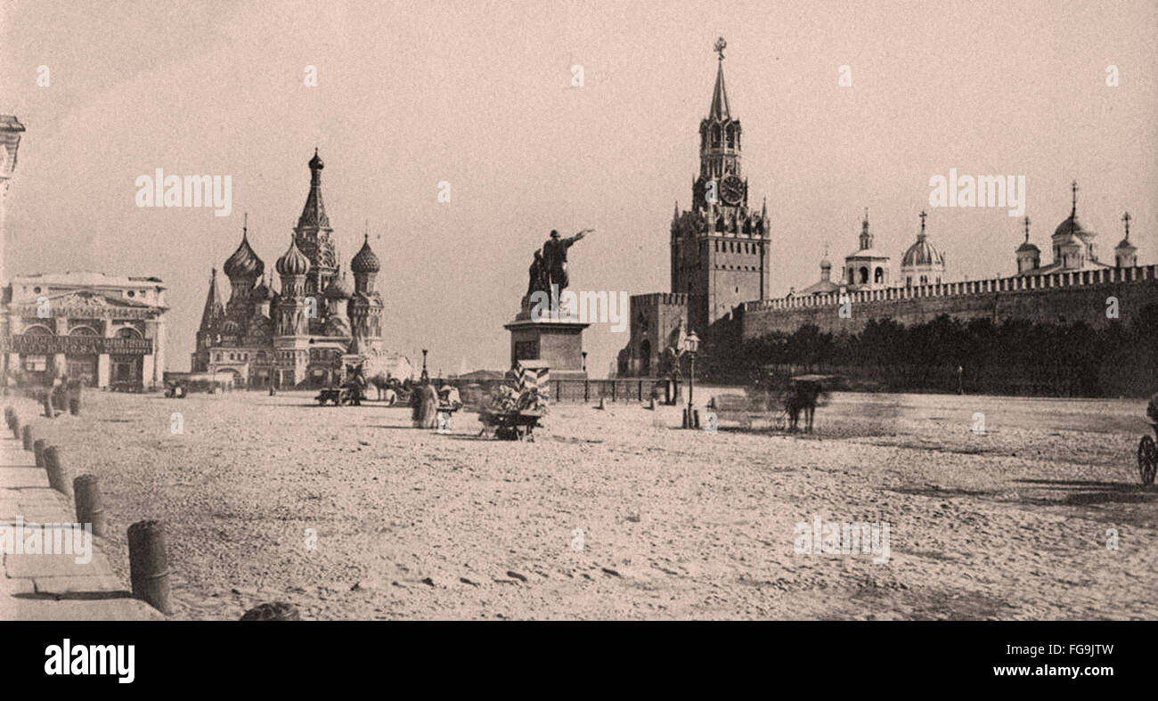 Red Square in 1880 - Moscow Stock Photo - Alamy