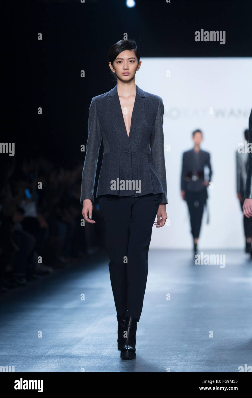 New York, NY USA - February 13, 2016: Model walks runway for TaoRay ...