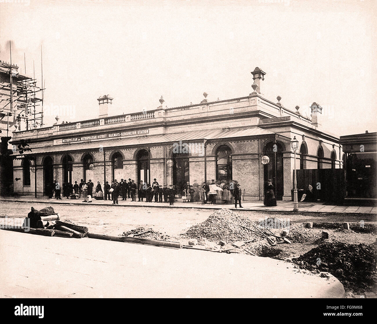 Construction of the London Underground Stock Photo - Alamy