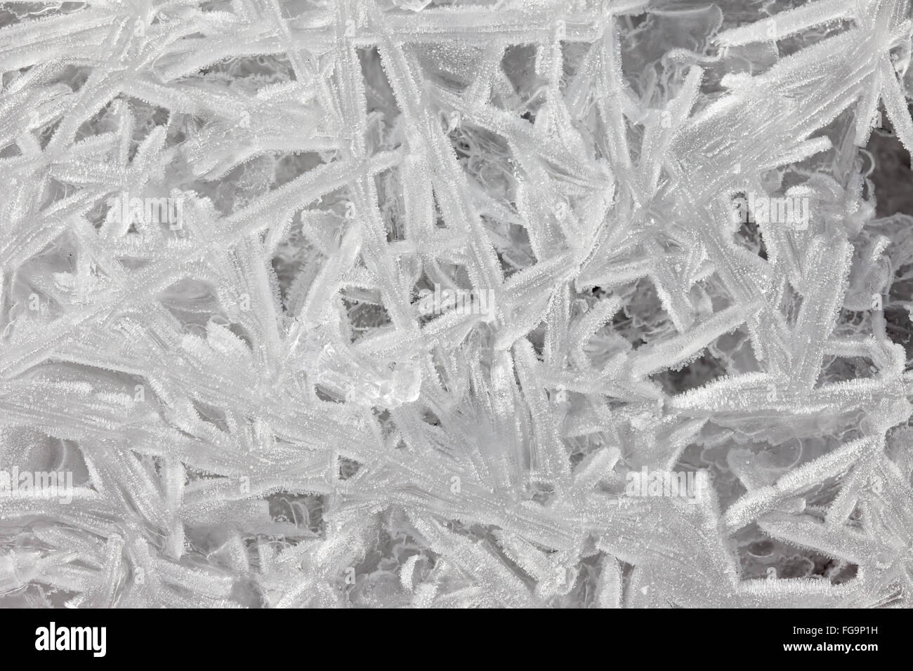 texture patterns of ice crystals closeup Stock Photo - Alamy