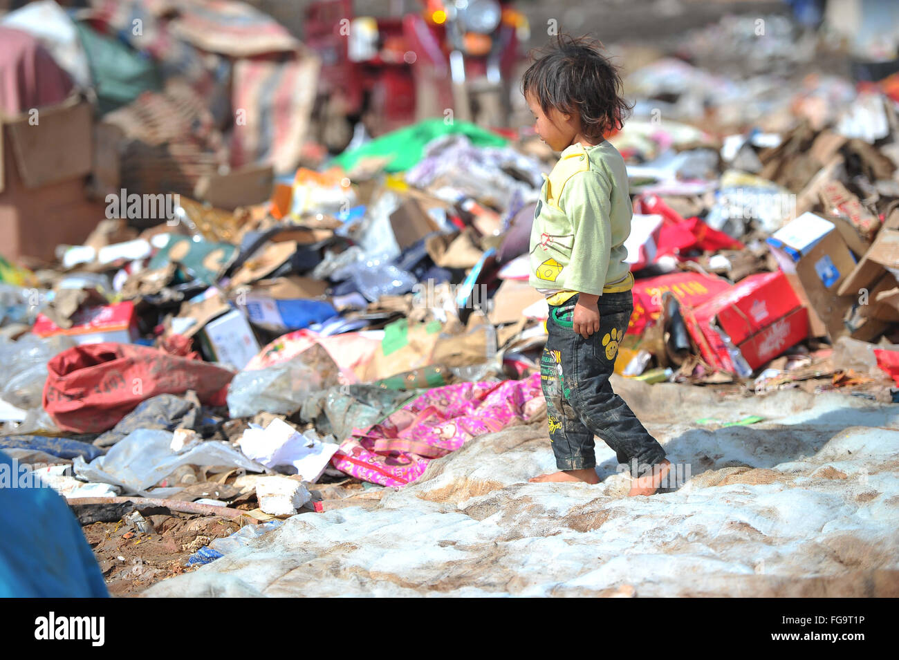 NANNING, CHINA - JANUARY 17: (CHINA OUT) Children play at the city's ...