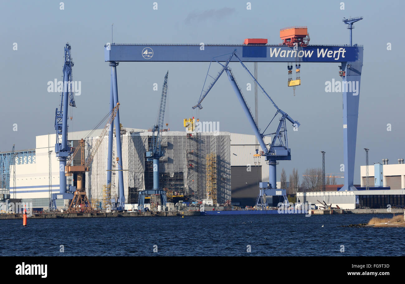 Warnemuende, Germany. 17th Feb, 2016. The offshore converter platform ...