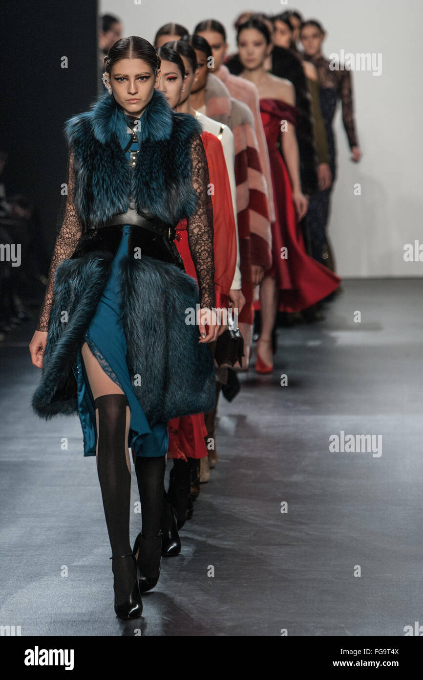 New York, USA. 17th February, 2016. Bibhu Mohapatra Fall Winters 2016 ...