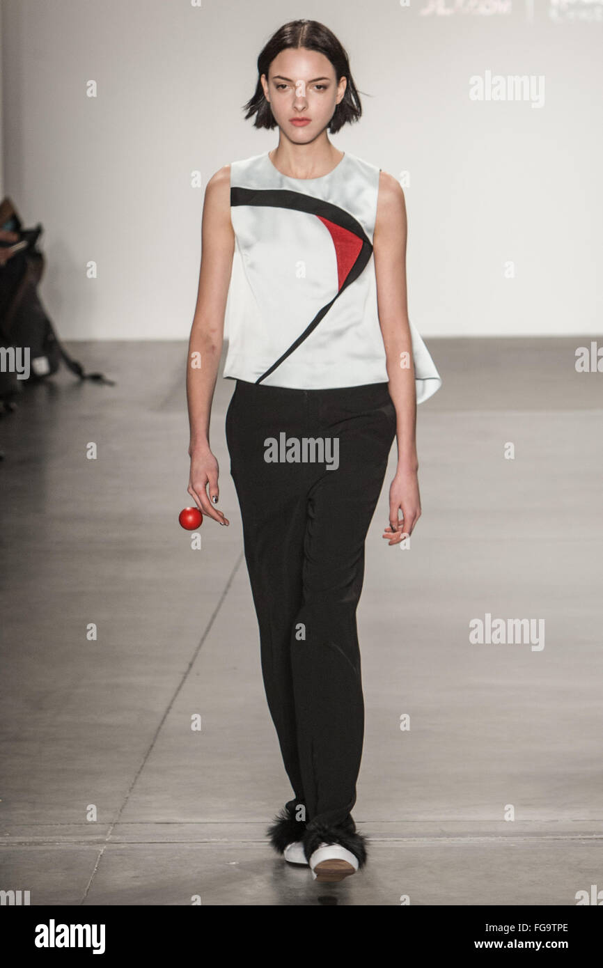 New York, USA. 17th February, 2016. Alicia Lee Fall Winters 2016 Runway ...