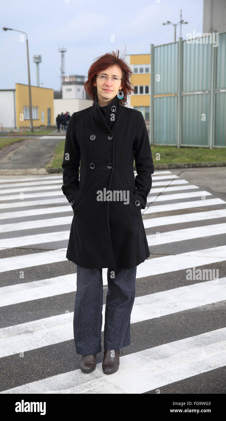Marienborn, Germany. 18th Feb, 2016. Susan Baumgartl, head of the ...