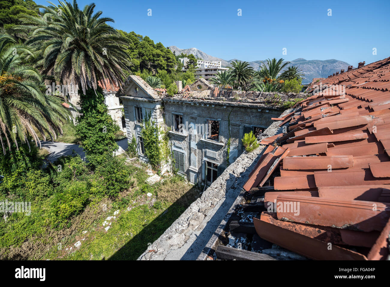 abandoned hotel in Kupari, tourist complex destroyed during Croatian ...